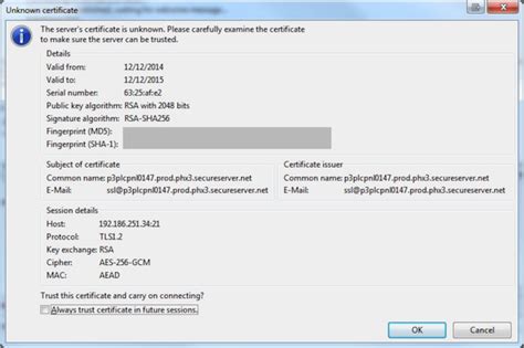 Filezilla Errors The Servers Certificate Is Unknown And Econnrefused Web Hosting Cpanel