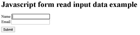 10 Ways To Read Input Form Examples In Javascriptjquery