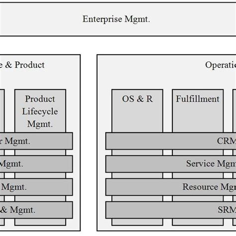 Fundamental Structure Of Etom Enhanced Telecom Operations Map Download Scientific Diagram