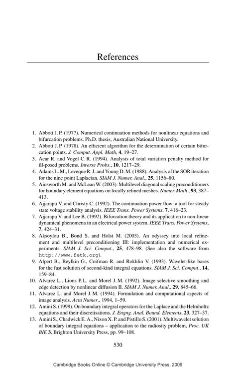 References Matrix Preconditioning Techniques And Applications