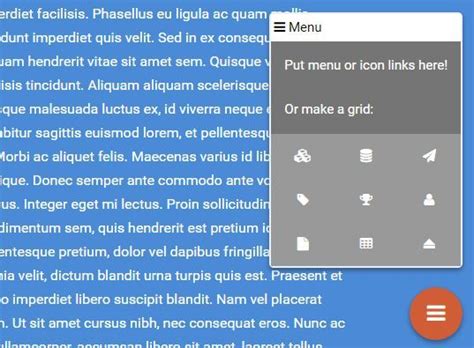 material style floating button and panel plugin for jquery st action panel jquery floating