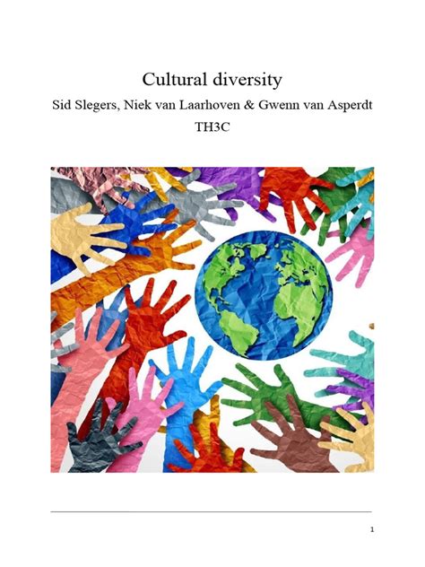 Research Question What Is The Influence Of The Culturl Diversity In Modren Society Pdf