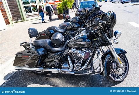 Seattle Usa July 14 2024 Harley Davidson Street Glide Motorbike