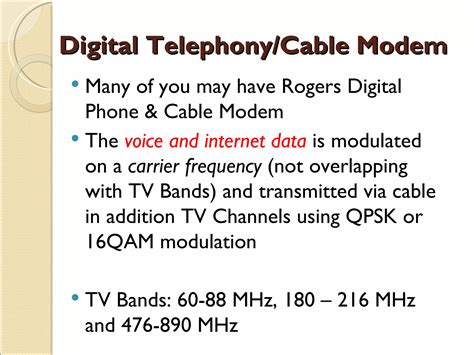 Carrier Modulation Ppt Computer Networking Computing