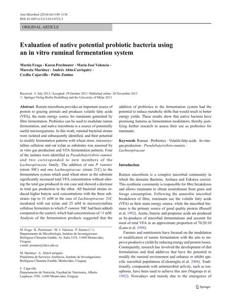 Evaluation Of Native Potential Probiotic Bacteria Using An In Vitro