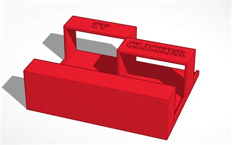 3d Design Tv Clicker Holder Tinkercad