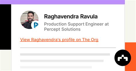Raghavendra Ravula Production Support Engineer At Percept Solutions