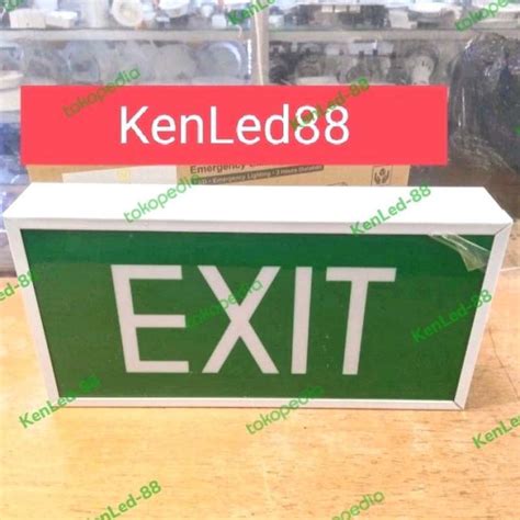 Promo Lampu Emergency Exit Lamp Tempel Emergency Exit Outbow Vitalite Led Diskon 26 Di Seller