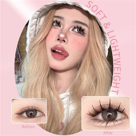 Koremaz Segmented False Eyelashes Reusable 10 13mm Mixed C D Curling Diy Grafting Thick Single