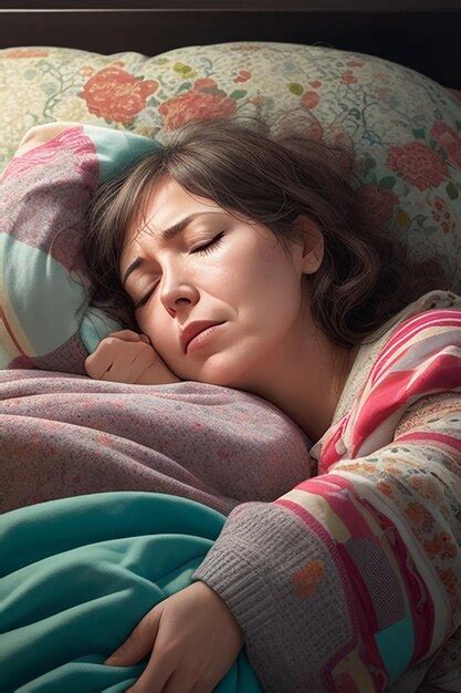 Madre E Hijo Durmiendo En La Cama Foto Premium