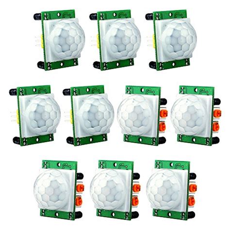 Buy Kuman Pyroelectric Infrared Pir Motion Sensor Module 10 X Hc Sr501 Adjust Ir Human Body