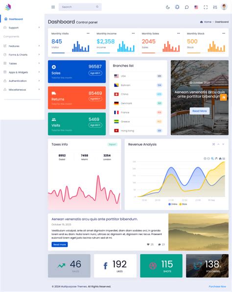 Bootstrap Admin Template Efficient Management Made Easy