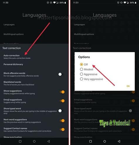 Cara Menonaktifkan Auto Correct Di Android Mastertipsorialindo