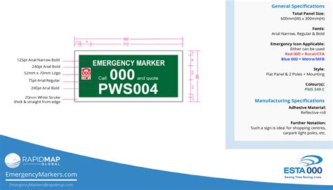 Emergency Markers Design And Manufacture Criteria Au