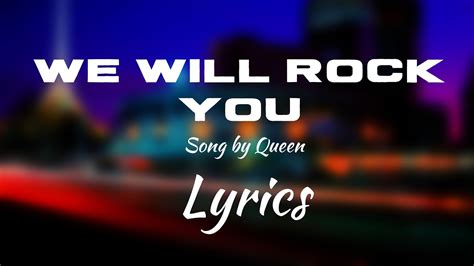 We Will Rock You Lyrics Ultimate Karaoke Hits Youtube