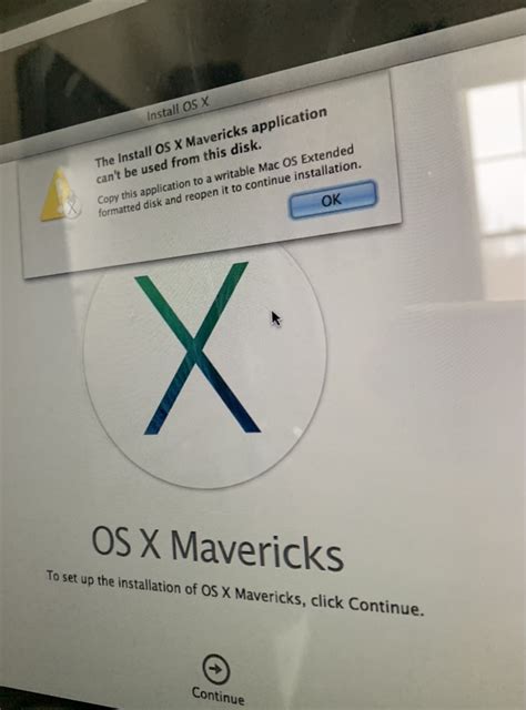 Macos The Install Os X Mavericks Application Cant Be Used From This Disk” Os X 109