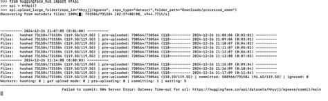 Failed To Commit 504 Server Error Gateway Time Out For Beginners