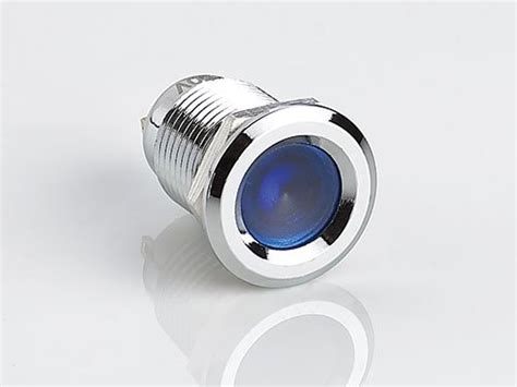 Blue 10 24v 12mm Led Metal Indicator Light Darkoct02