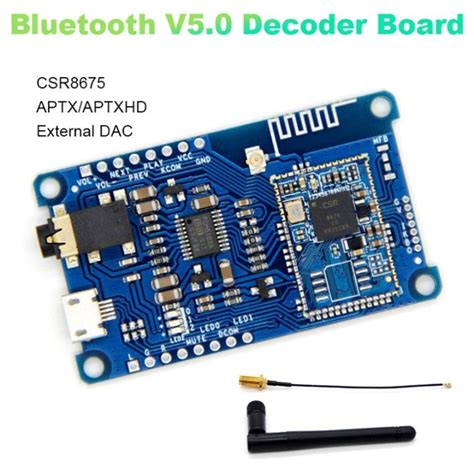 Csr8675 Bluetooth V50 Decoder Boardantenna Pcm5102a Low Power Consumption Support Aptxaptx Ll