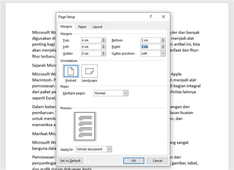 Cara Mengatur Margin Di Word Yang Benar Teknoan