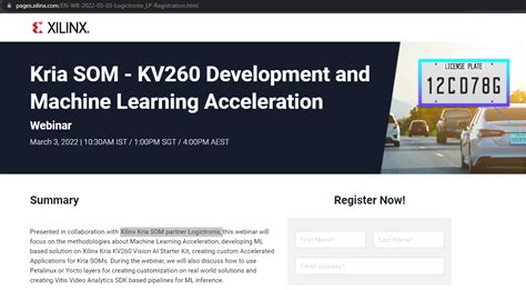 Kria Kv260 Webinar Xilinx Logictronix