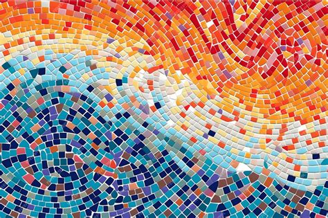 Premium Photo Colorful Mosaic Wall Texture Abstract Background And Texture For Design