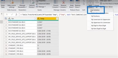 Power Bi Column Split Power Query Tutorial How To Split Multi Lined