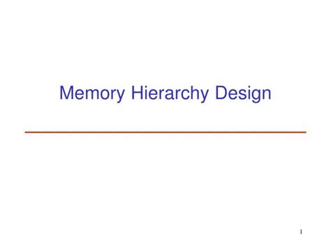 ppt memory hierarchy design powerpoint presentation free download