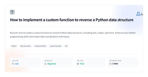 How To Implement A Custom Function To Reverse A Python Data Structure