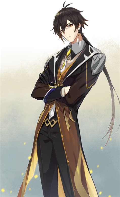 Zhongli Genshin Impact Drawn By Bumhico Danbooru