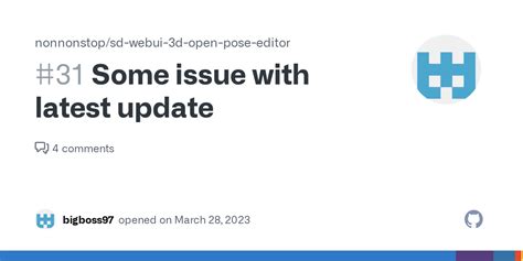 Some Issue With Latest Update · Issue 31 · Nonnonstopsd Webui 3d Open