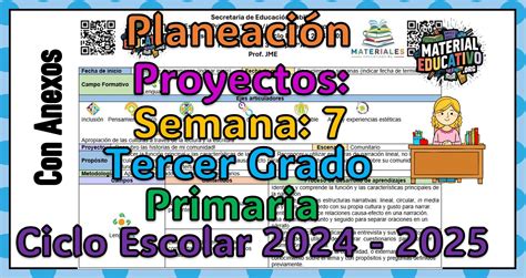 Planeación Didáctica Por Proyectos Del Tercer Grado De Primaria Semana