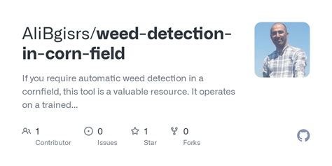 github alibgisrs weed detection in corn field if you require