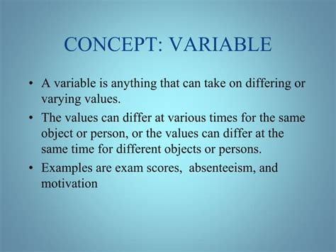 Business Research Method Concept Variable Ppt
