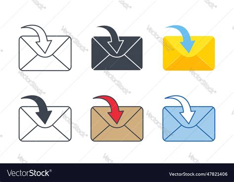Email Or Envelope With Check Mark Icon Symbol Vector Image