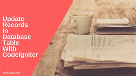 update records in database table with codeigniter