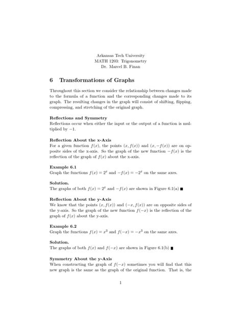 Pdf Lecture6 Transformations Of Graphs Dokumentips