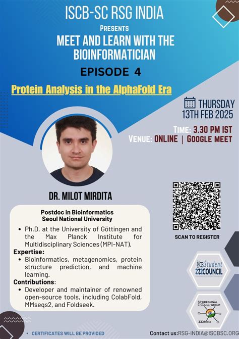 Mltbseries Bioinformatics Alphafold Proteinanalysis Opensource Iscb Sc Rsg India