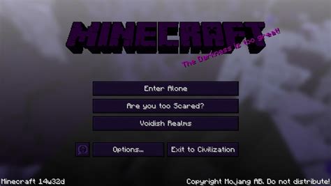 The Void Minecraft Texture Pack