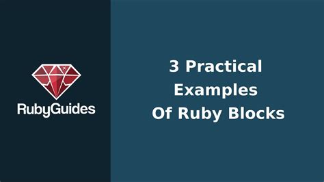 3 Practical Examples Of Ruby Blocks Youtube