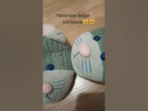 тапочки виде котиков - YouTube