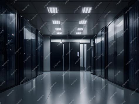 Premium Ai Image Server Room Data Center