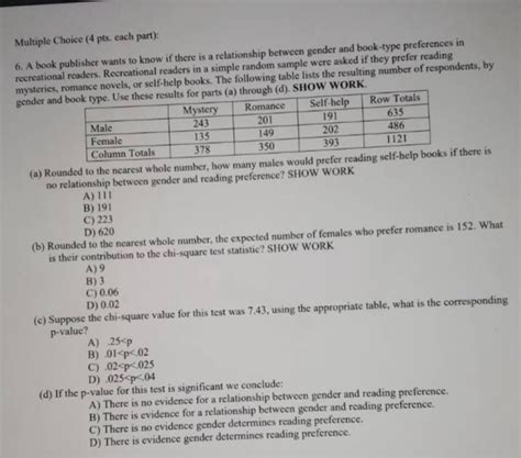 solved multiple choice 4 pts each part 6 a book