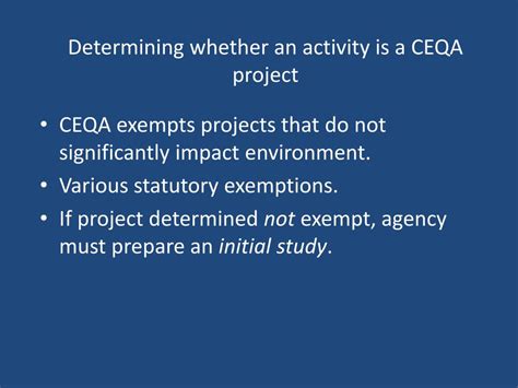 Ppt The California Environmental Quality Act Ceqa Powerpoint Presentation Id2676370