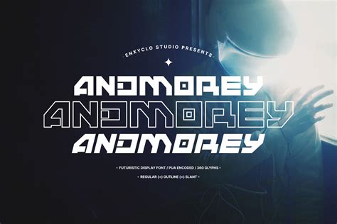 Andmorey Futuristic Display Font Fontsera