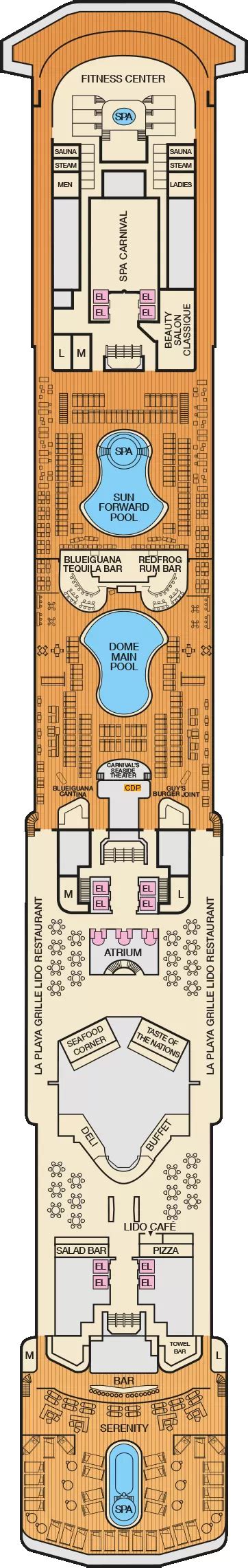 Carnival Spirit Lido Deck 9 Plan