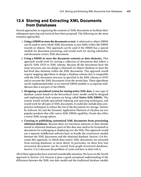 Database Management System Concepts And Advancements 12 Storing And Extracting Xml Documents