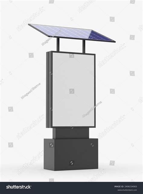 Poster Stand Solar Panel Blank Template Stock Illustration 2406234063