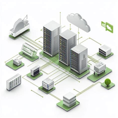 Visual Of A Companys It Infrastructure Diagram With Cloud Services