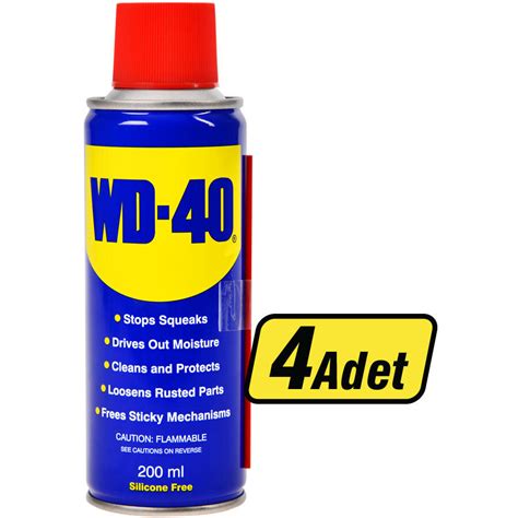 Wd 40 Çok Amaçlı Etkili Koruyucu Ve Pas Sökücü 200 Ml 4 Adet Fiyatı